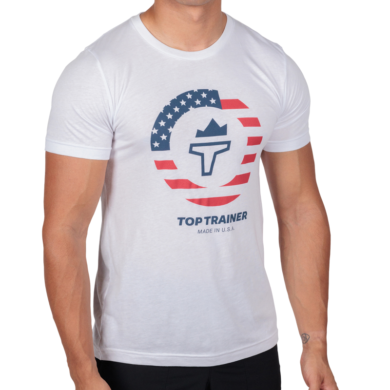 American Flag Torch Tee – TopTrainer