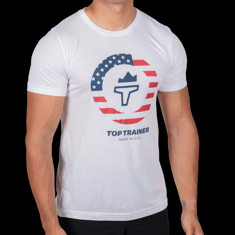 American Flag Torch Tee – TopTrainer